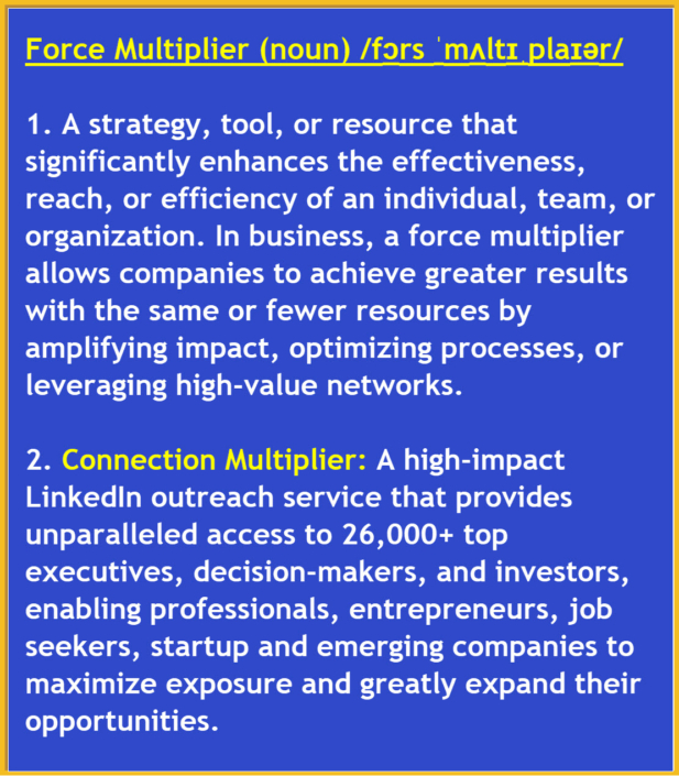 Connection Multiplier | Chief ImpleMentor - I Help Startups Start AND ...
